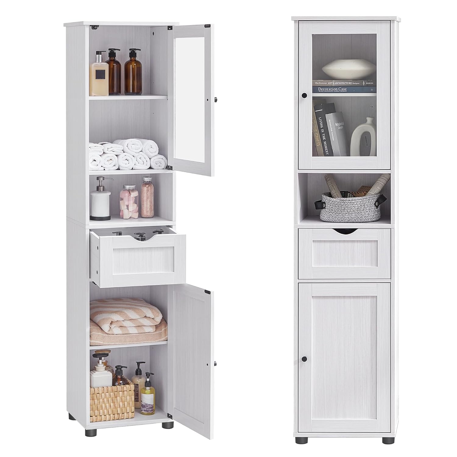 Badezimmerschrank Schmal Hoch